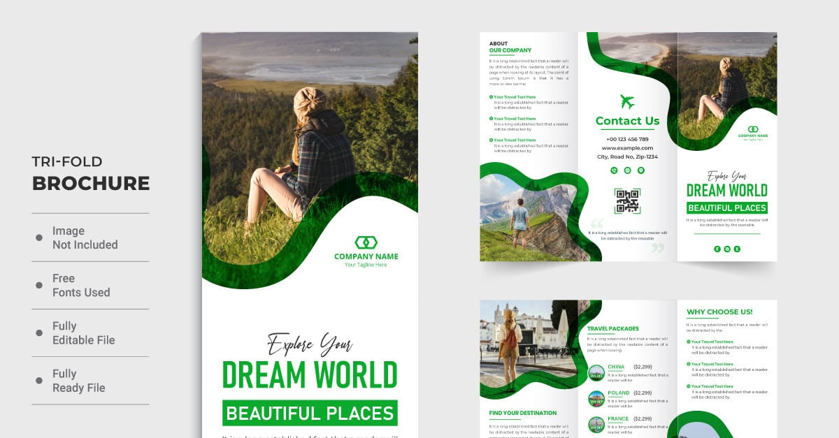 Touring business promotion brochure #313717 - TemplateMonster