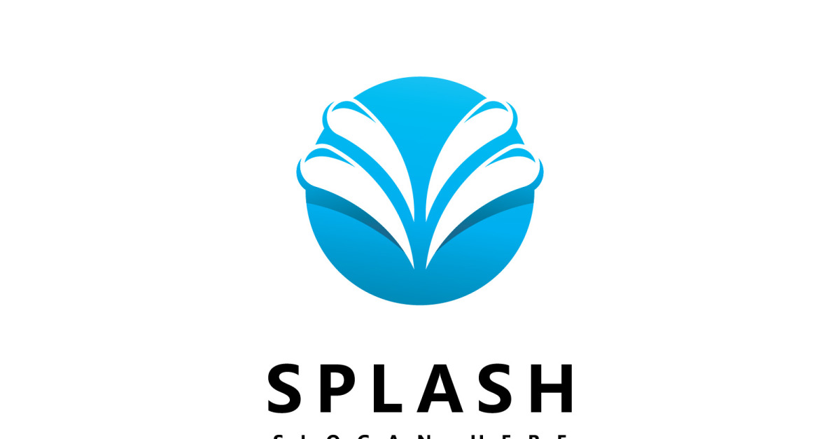 Water wave Splash symbol and icon Logo Template vector V11