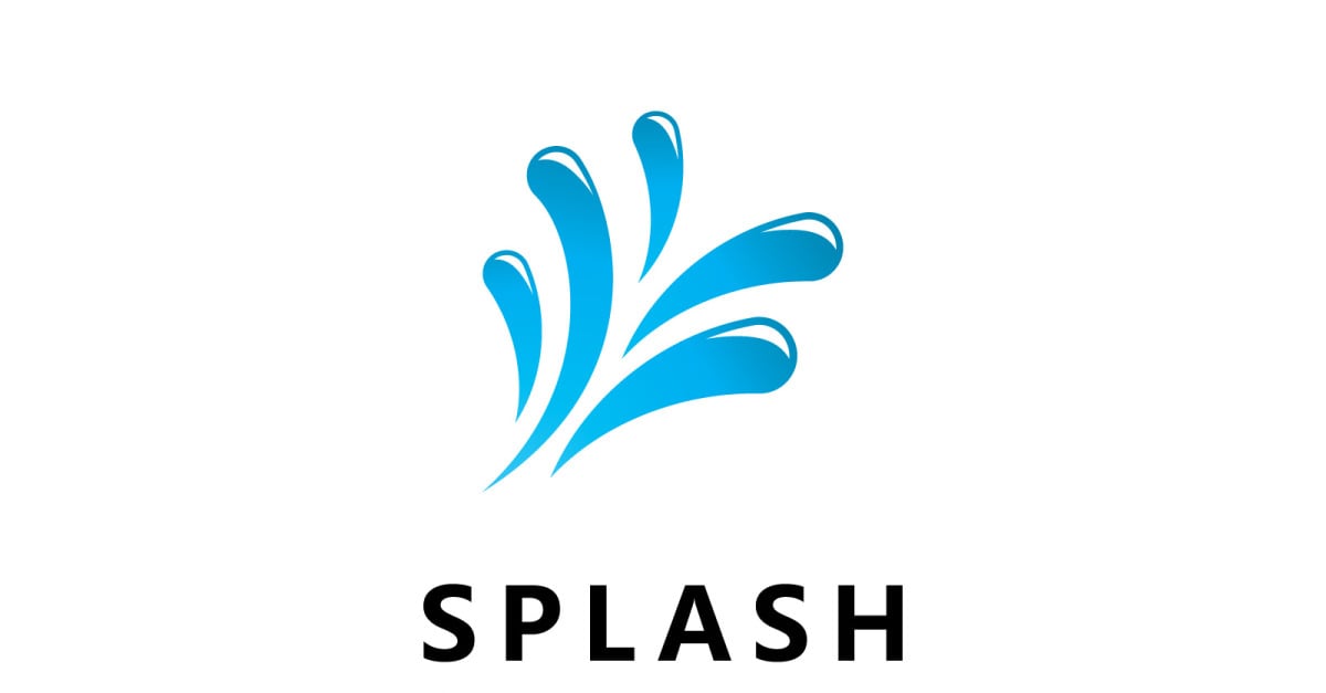 Water wave Splash symbol and icon Logo Template vector V1