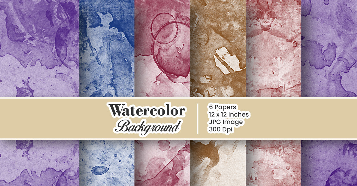 Hand painted abstract watercolor texture background and watercolor ...