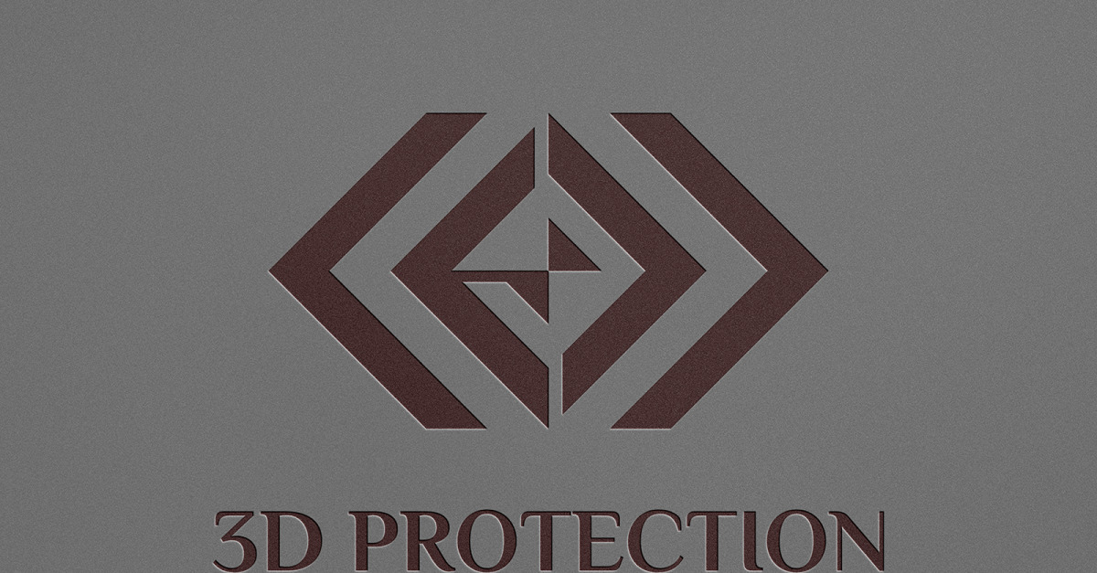 Debossed logo mockup on dark gray texture - TemplateMonster