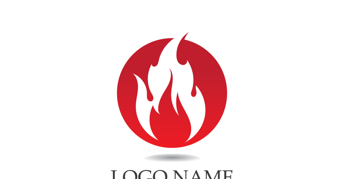 Ateş ve alev petrol ve gaz sembolü vektör logosu v88