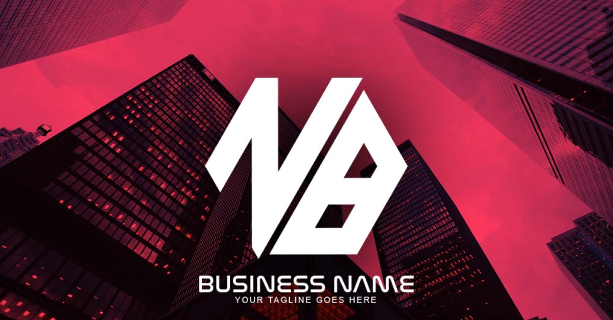Professional Polygonal NB Letter Logo Design For Your Business - Brand ...