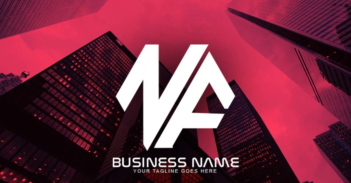 Professional Polygonal NF Letter Logo Design For Your Business - Brand ...
