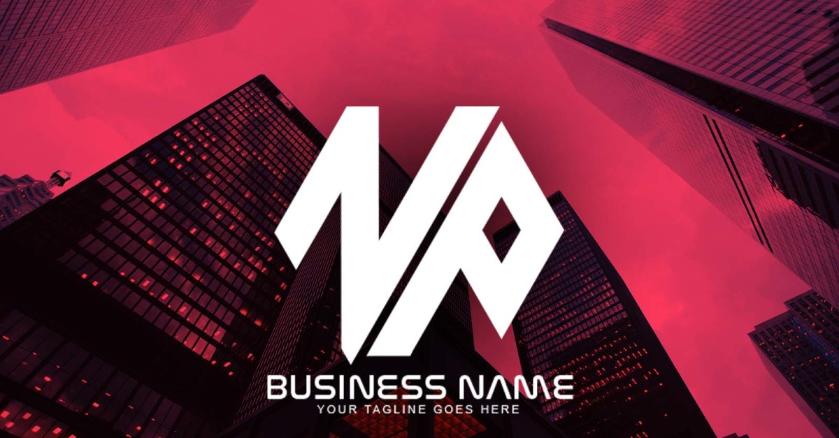 Professional Polygonal NP Letter Logo Design For Your Business - Brand ...