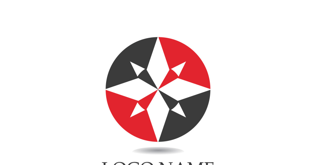 Compass map logo and symbol vector v33 - TemplateMonster