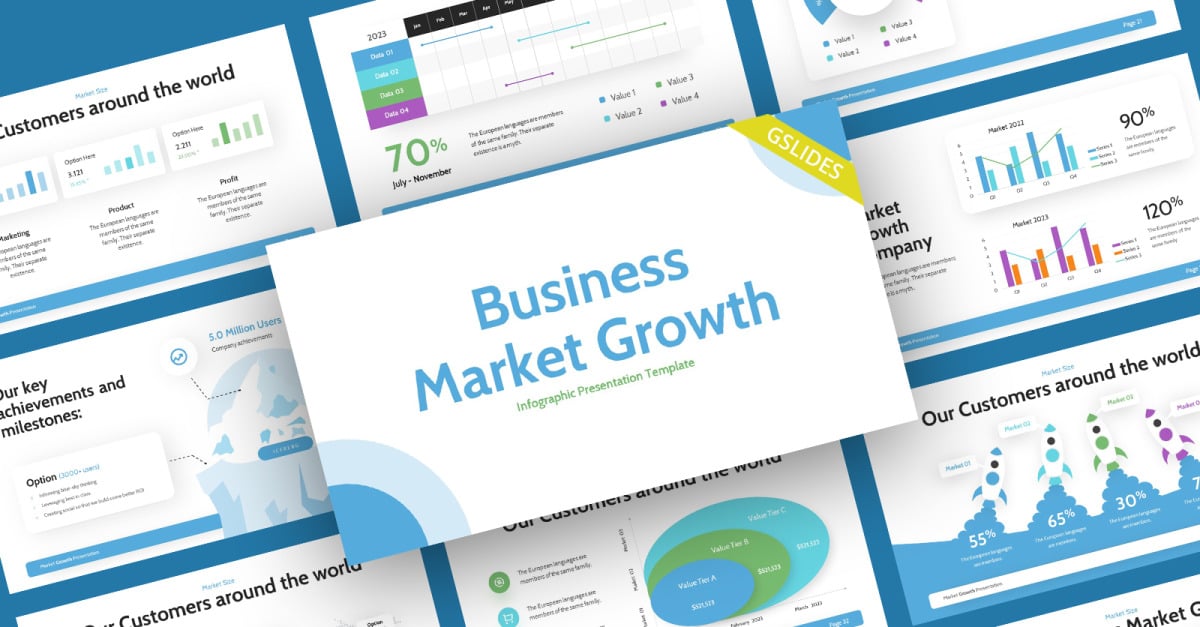 Business Market Growth Google Slides Template