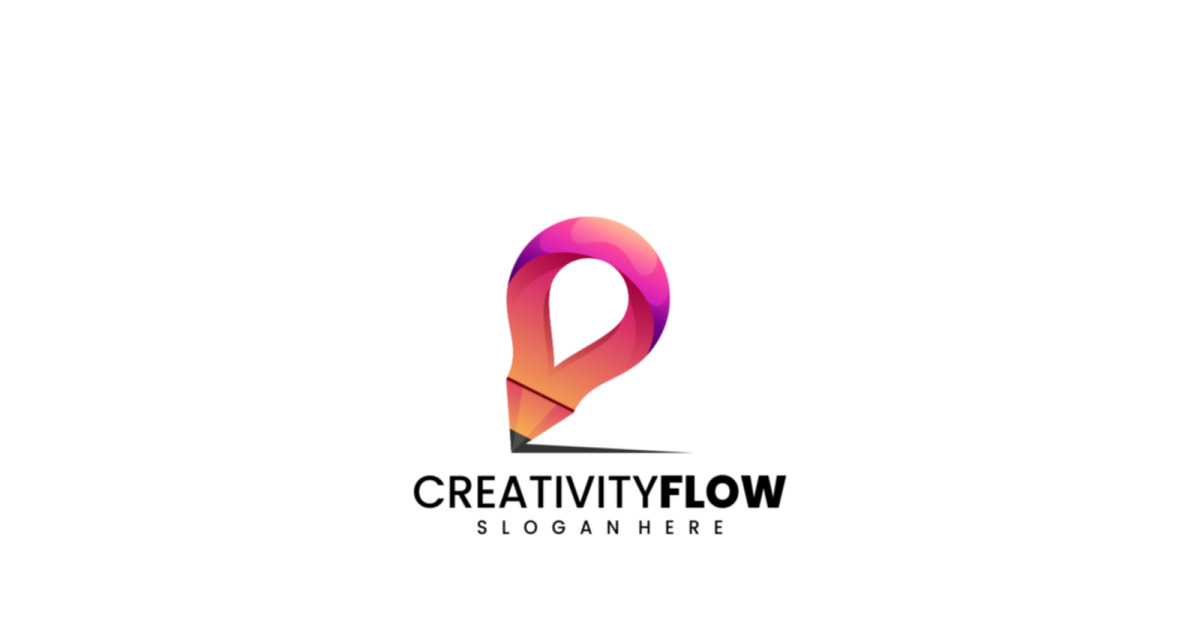 Creativity Flow Gradient Logo #314947 - TemplateMonster
