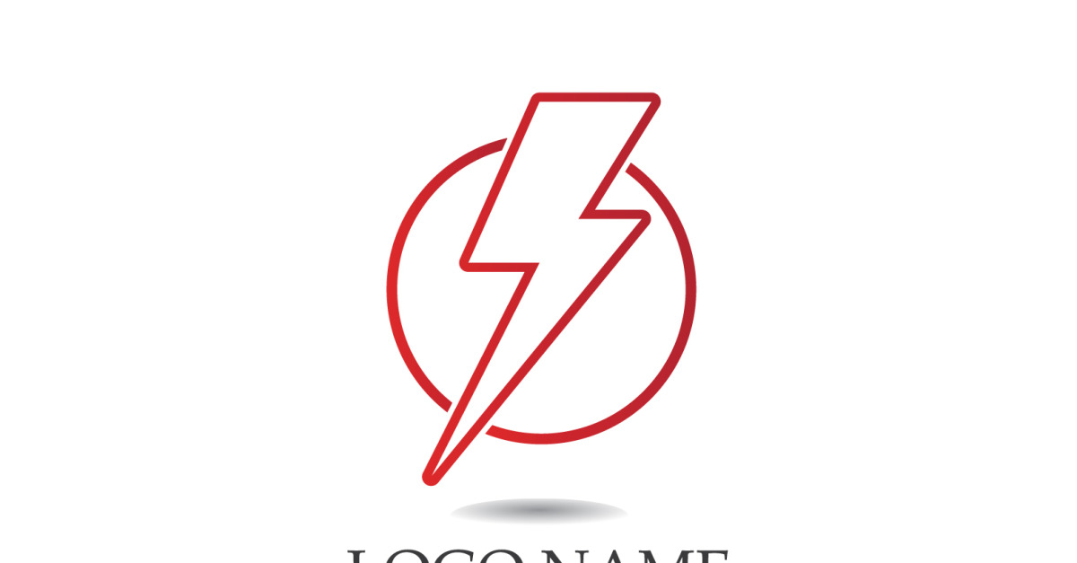 Vetor de logotipo de poder de raio Thunderbolt v41