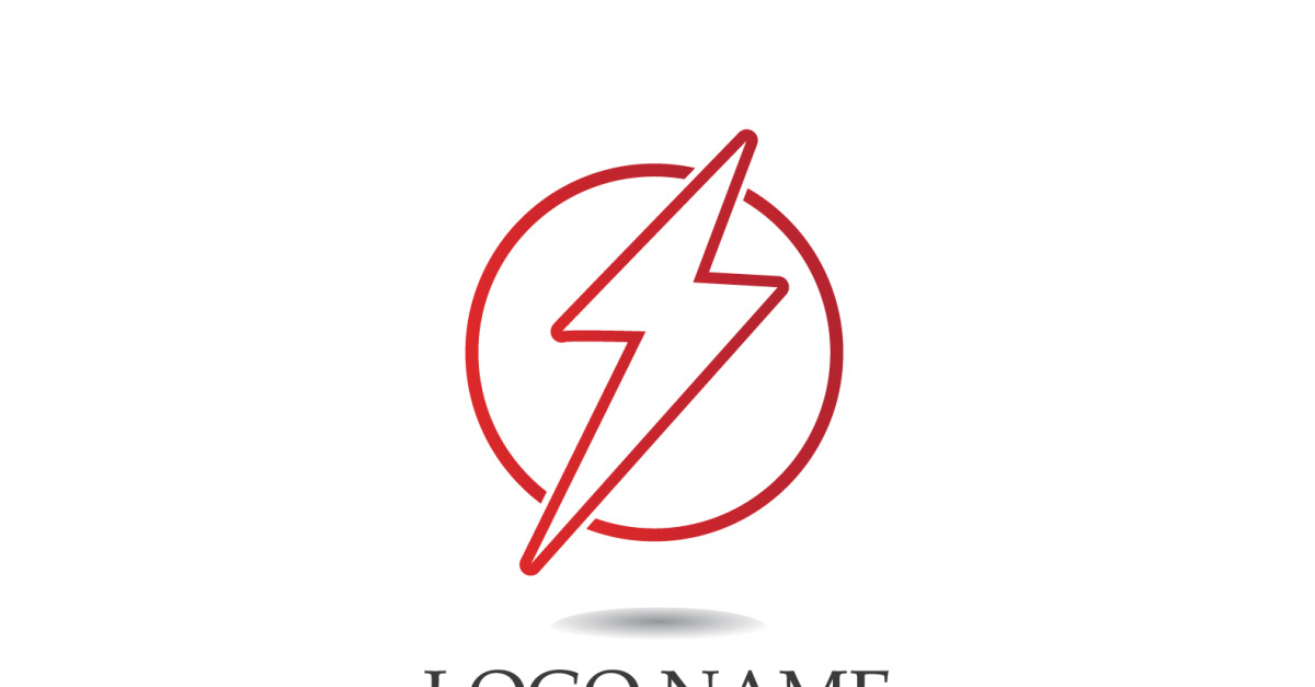 Vetor de logotipo de poder de raio Thunderbolt v42