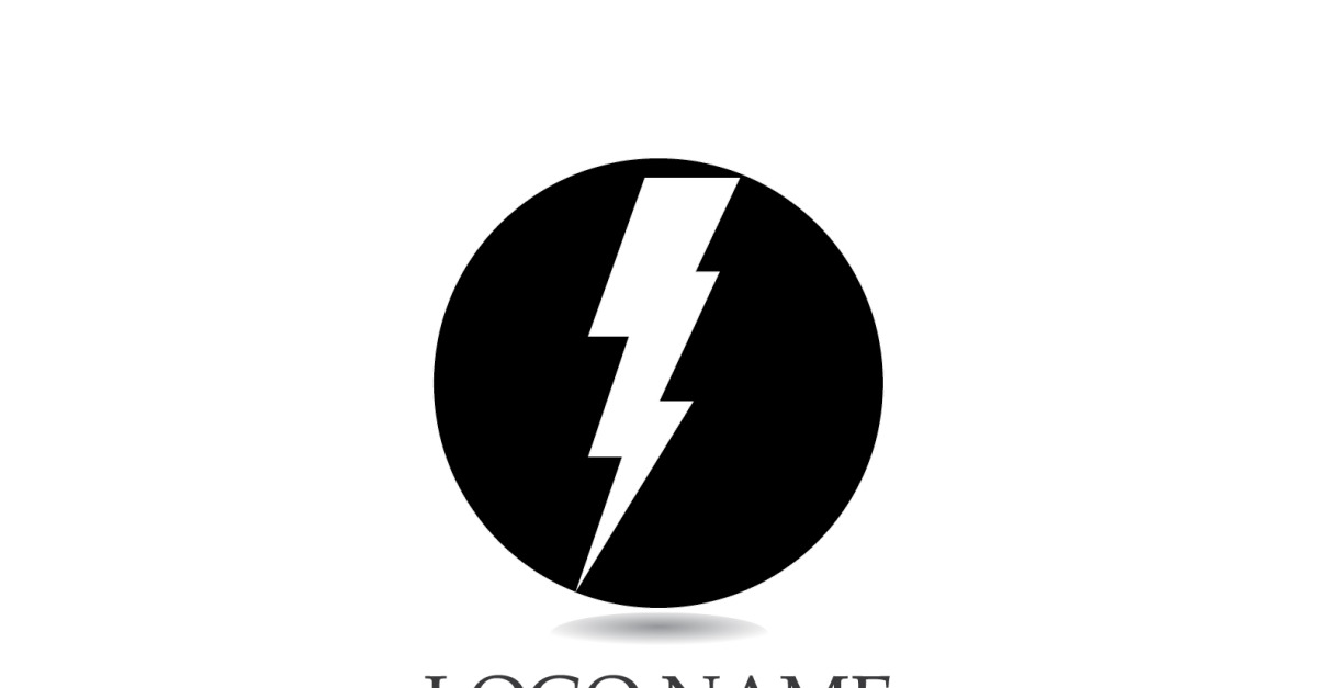 Piorun piorun projekt wektor logo v21 - TemplateMonster