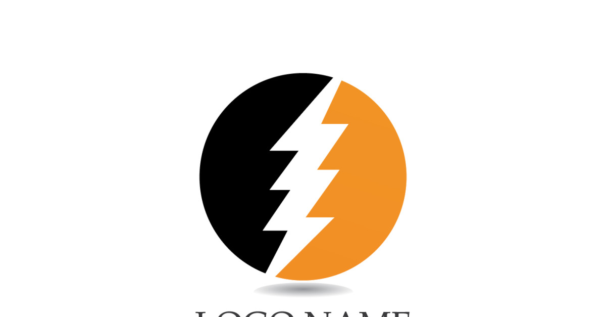 Thunderbolt lightning desisgn logo vector v22