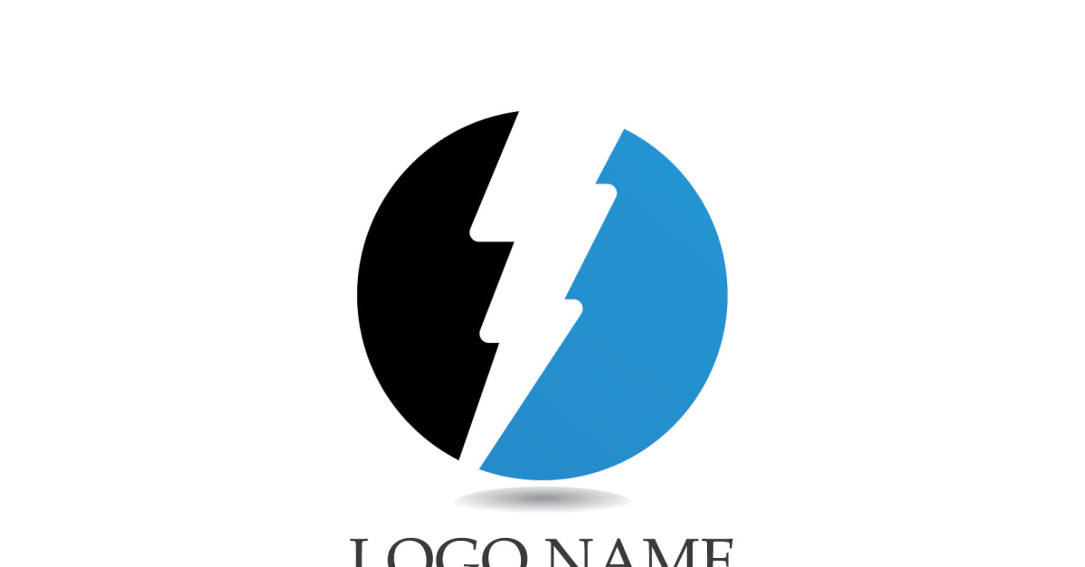 Thunderbolt lightning desisgn logo vector v28