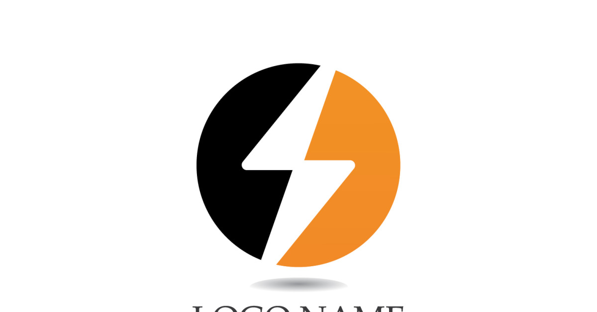 Thunderbolt lightning desisgn logo vector v36