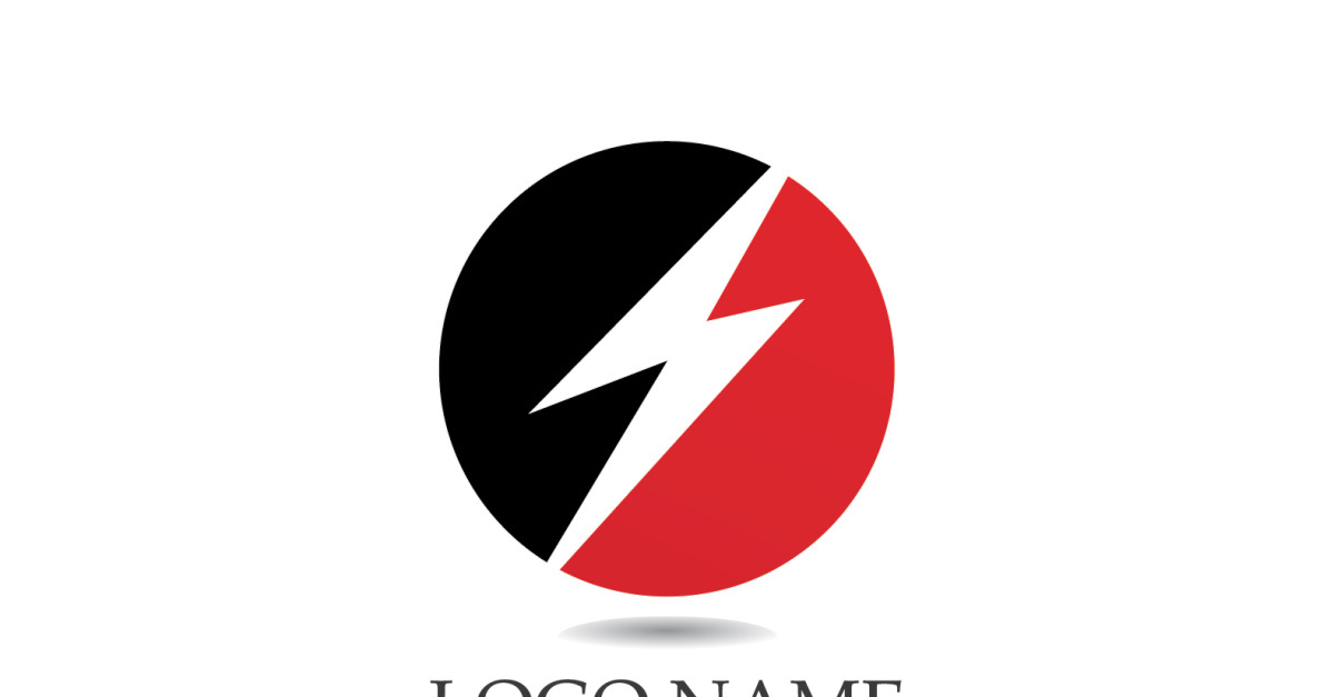 Thunderbolt lightning desisgn logo vector v44