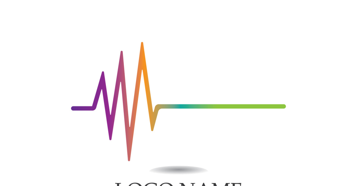 Equalizer sound wave logo and symbol vector v5