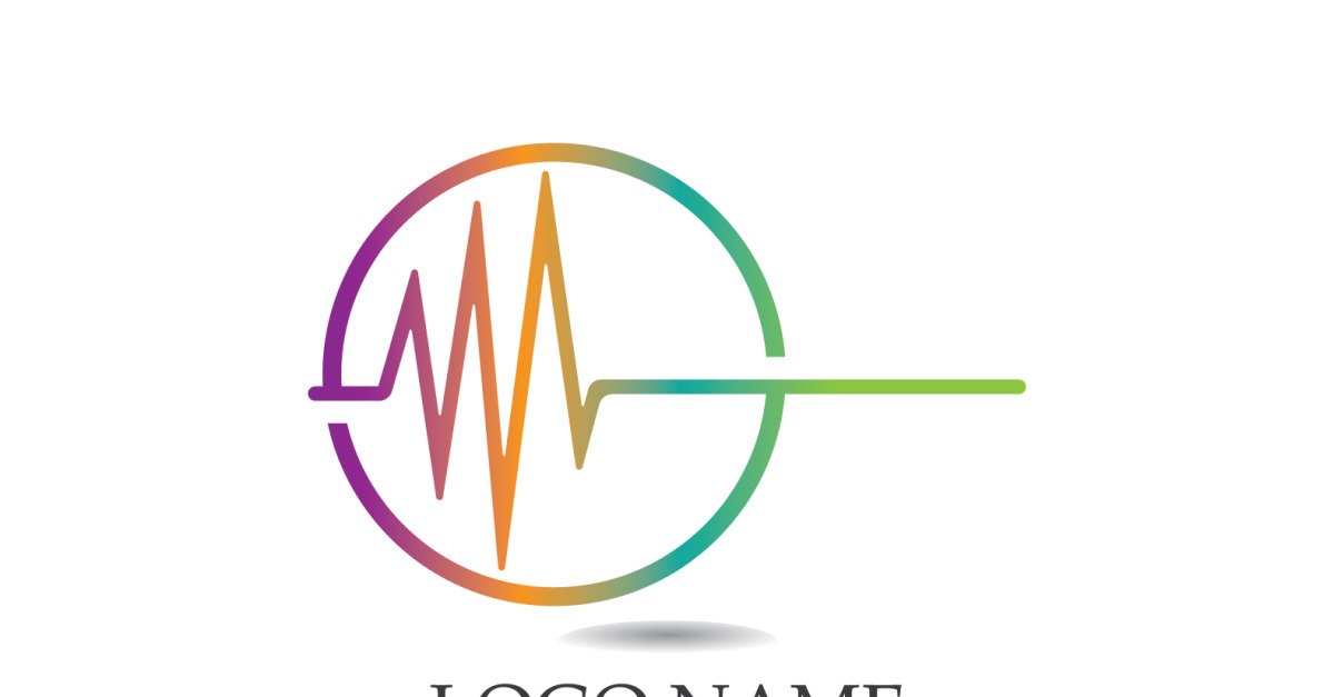 Equalizer sound wave logo and symbol vector v6