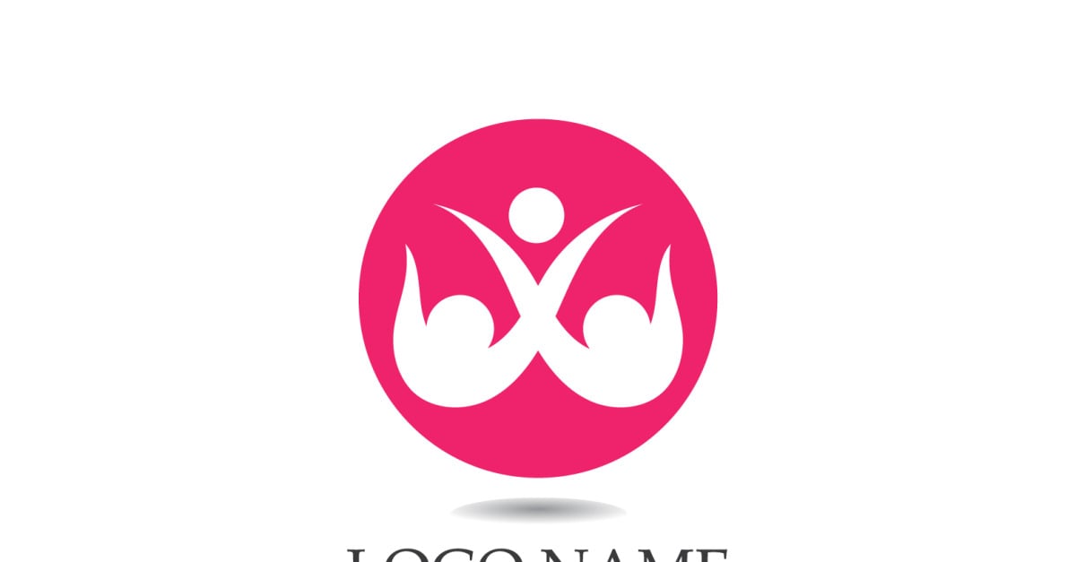 Family people love care team help logo vector v2