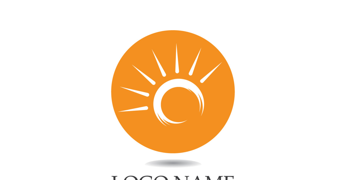 Sun vector logo and symbol template design v1
