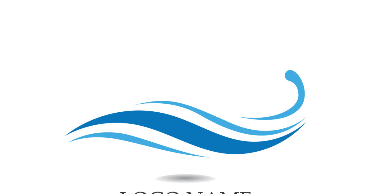 Wave water logo and symbol vector v3 - TemplateMonster