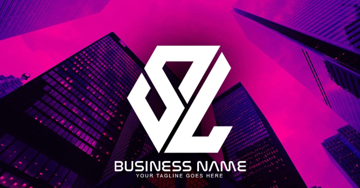 İşletmeniz İçin Profesyonel Çokgen SL Harfi Logo Tasarımı - Marka Kimliği