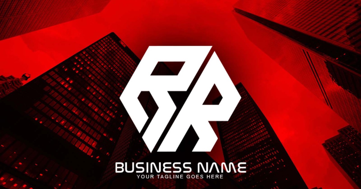 Professional Polygonal RR Letter Logo Design For Your Business - Brand ...