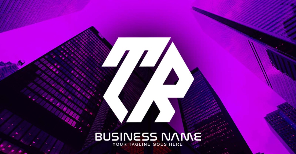 Professional Polygonal TR Letter Logo Design For Your Business - Brand ...