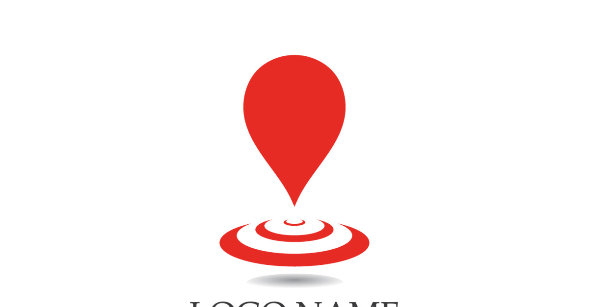 Logotipo de localização do mapa e vetor de símbolo v2