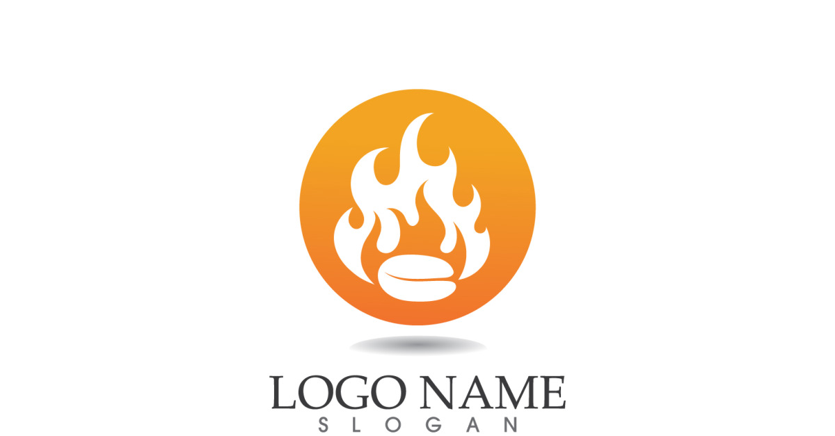 Roast fire and symbol vector design v17 - TemplateMonster