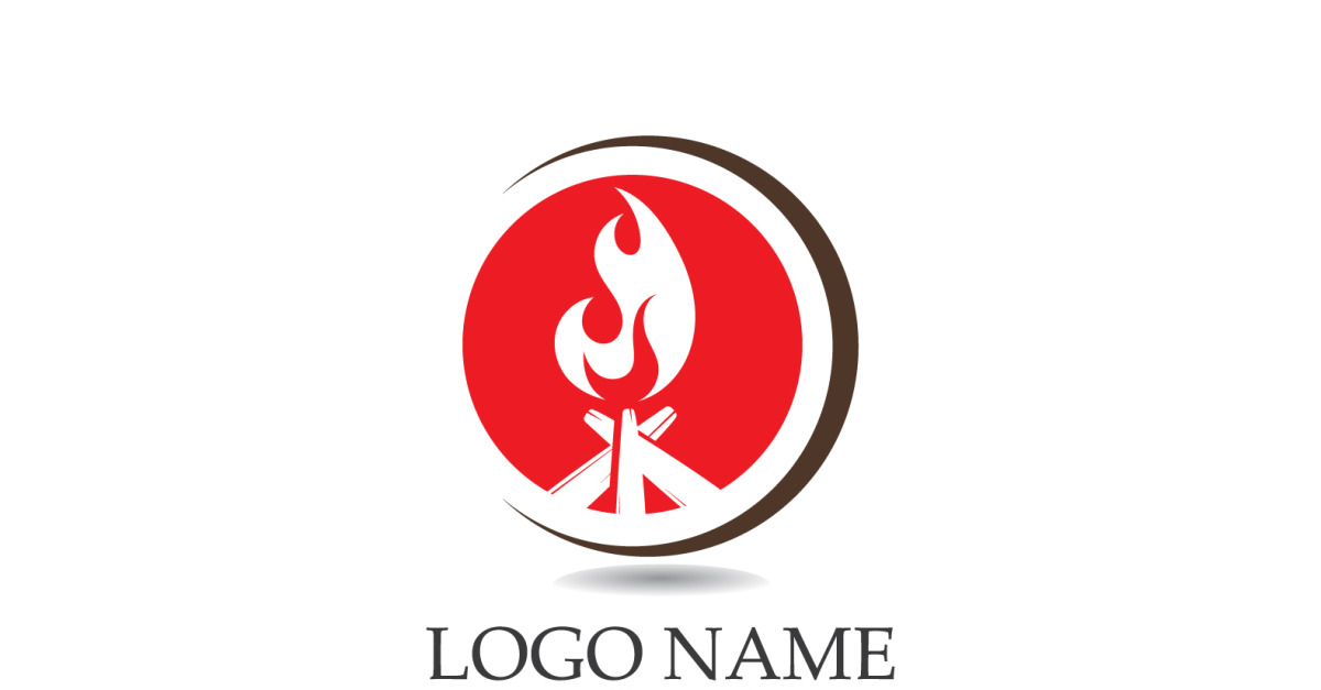 Roast fire and symbol vector design v24 - TemplateMonster