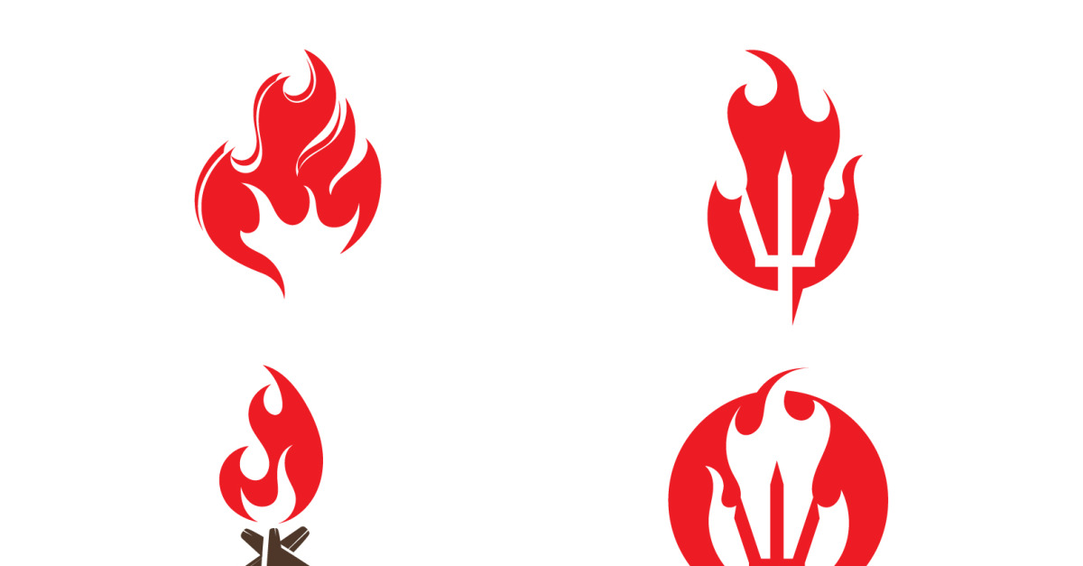 Roast fire and symbol vector design v29 - TemplateMonster