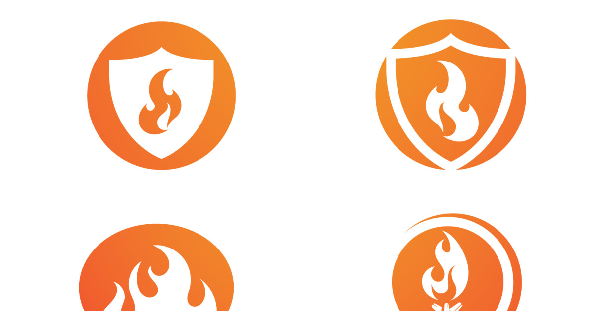 Roast fire and symbol vector design v31 - TemplateMonster