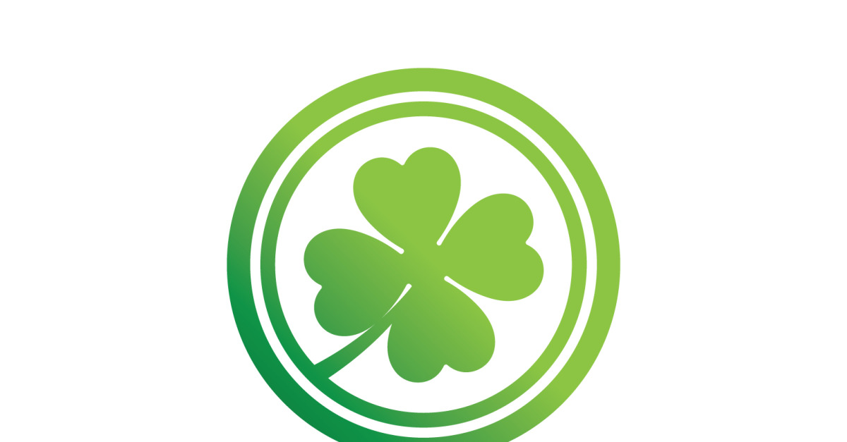 Feuille trèfle logo nature modèle v1 - TemplateMonster