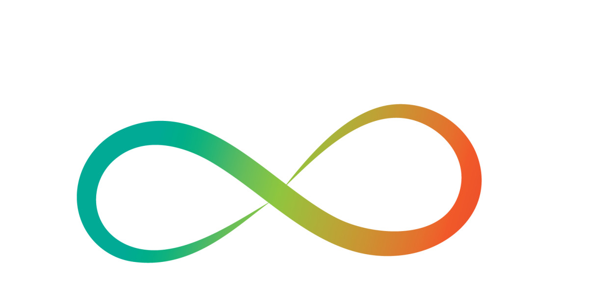 Infinity loop line logo and symbol vector v5