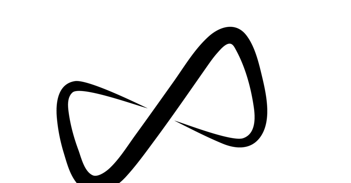 Infinity loop line logo and symbol vector v6