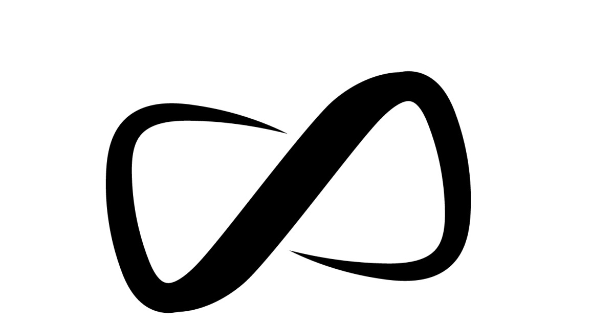 Infinity loop line logo and symbol vector v7