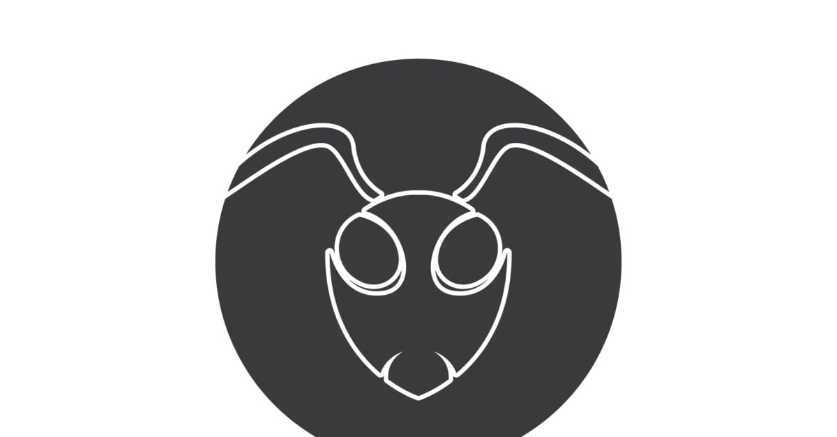 Ant head logo and symbol vector v18 #316081 - TemplateMonster