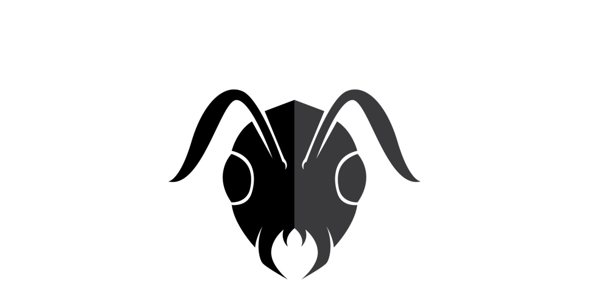 Ant head logo and symbol vector v1 #316063 - TemplateMonster
