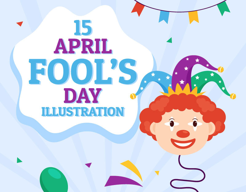 15 Happy April Fools Day Celebration Illustration