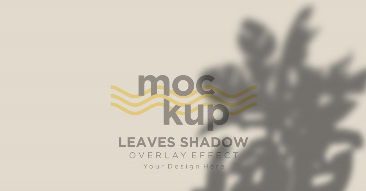Feuilles Maquette d'effet de superposition d'ombre 256