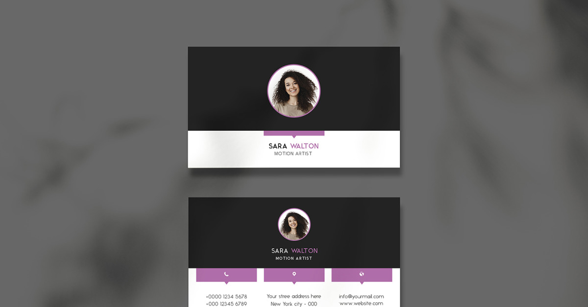 Creative Individual Profile Business Card Template
