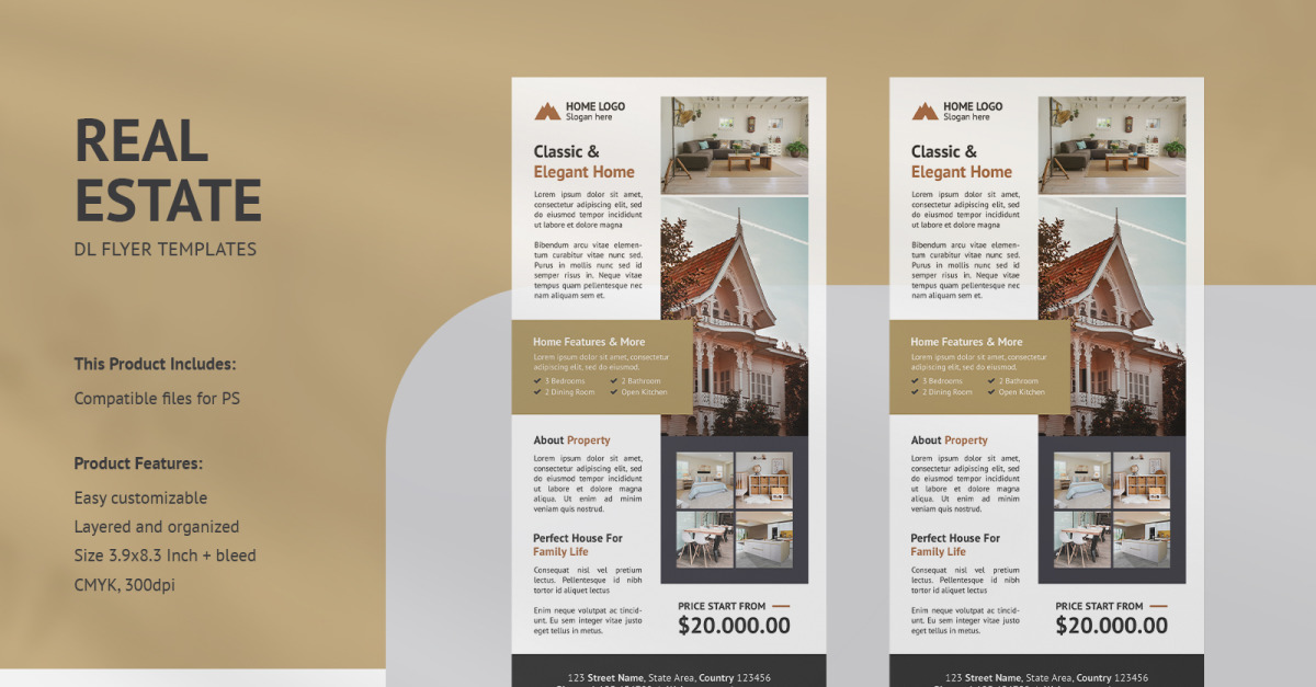 Real Estate DL Flyers Vol 52 #316419 - TemplateMonster