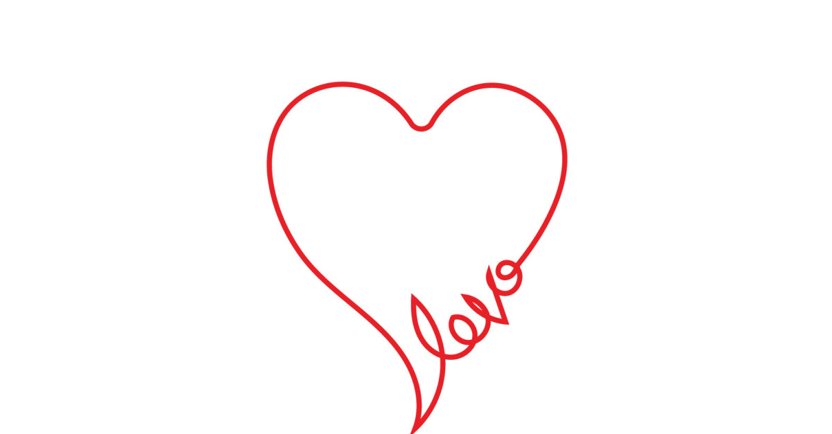 Herz-Liebes-Clipart-Symbol-Symbol-Vektor-Illustration v13