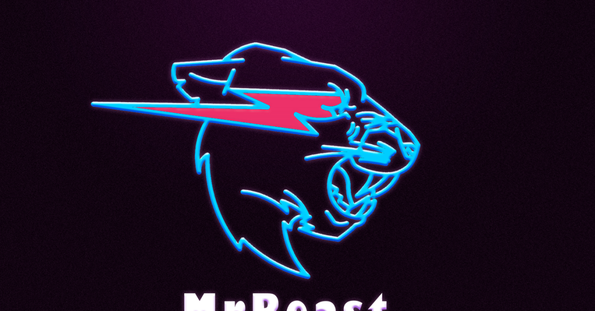 Modelo de logotipo do YouTube - MrBeast - TemplateMonster