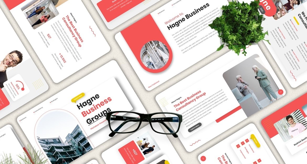 Hagne - Plantilla de Keynote de Pitch Deck - TemplateMonster