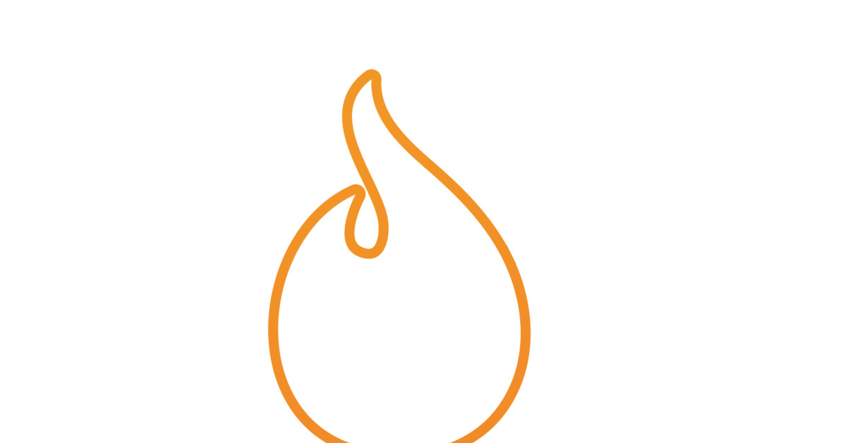 Ateş alev simgesi logo şablonu tasarım öğesi v18