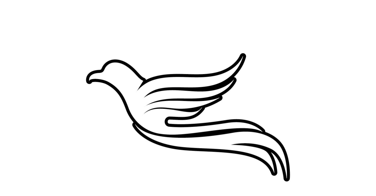 Bird wing flying animal logo vector design version 16