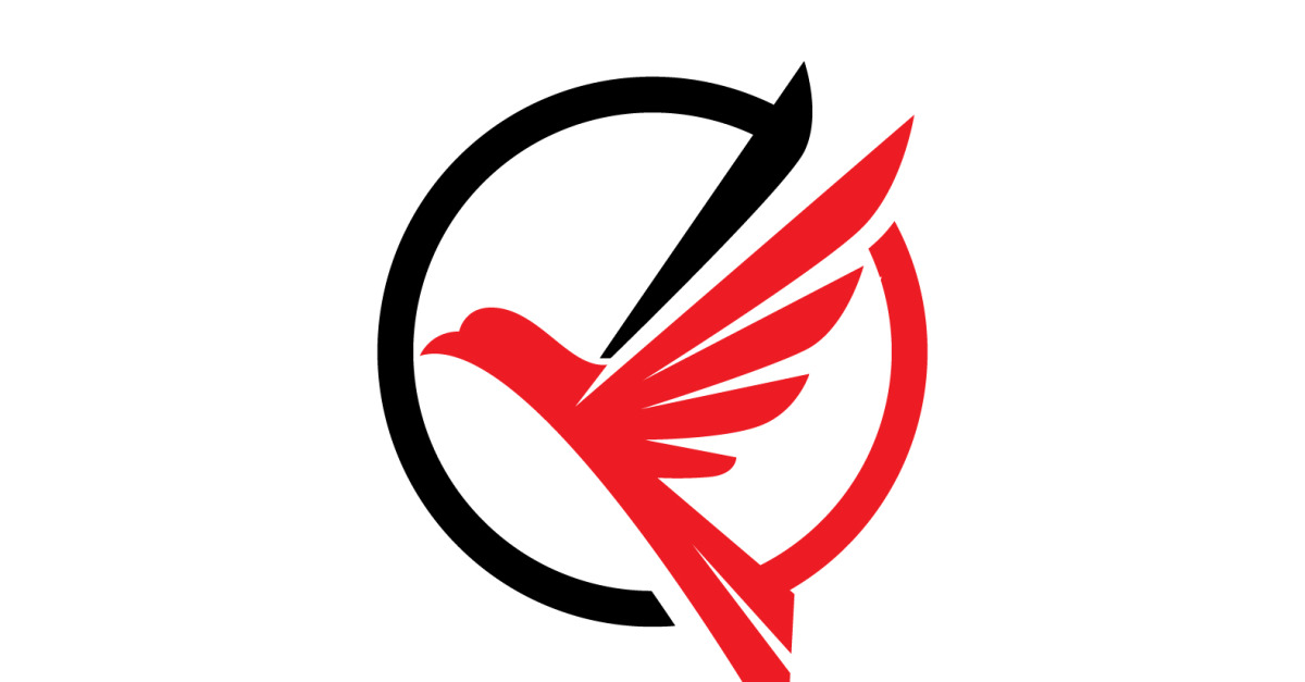 Bird wing flying animal logo vector design version 18
