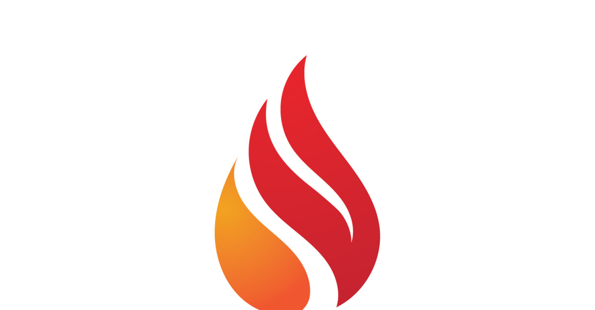 Ateş alev simgesi logo şablonu öğesi v17 - TemplateMonster