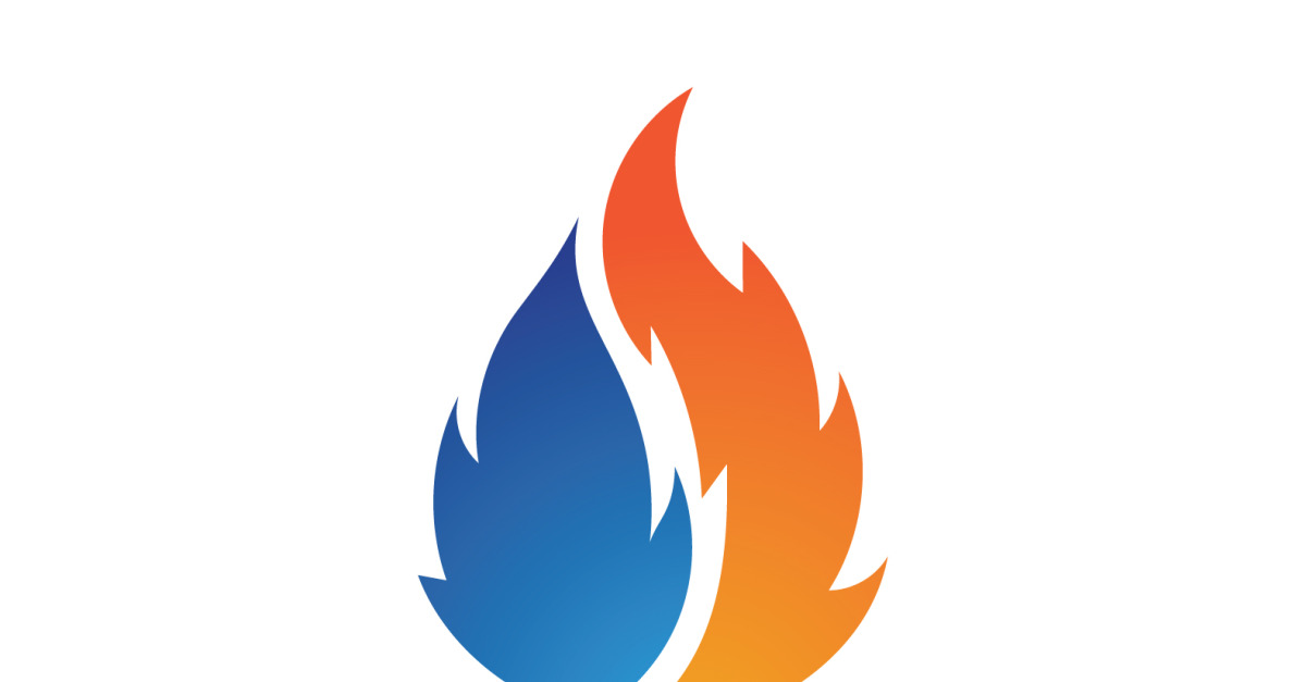 Ateş alev simgesi logo şablonu öğesi v24 - TemplateMonster